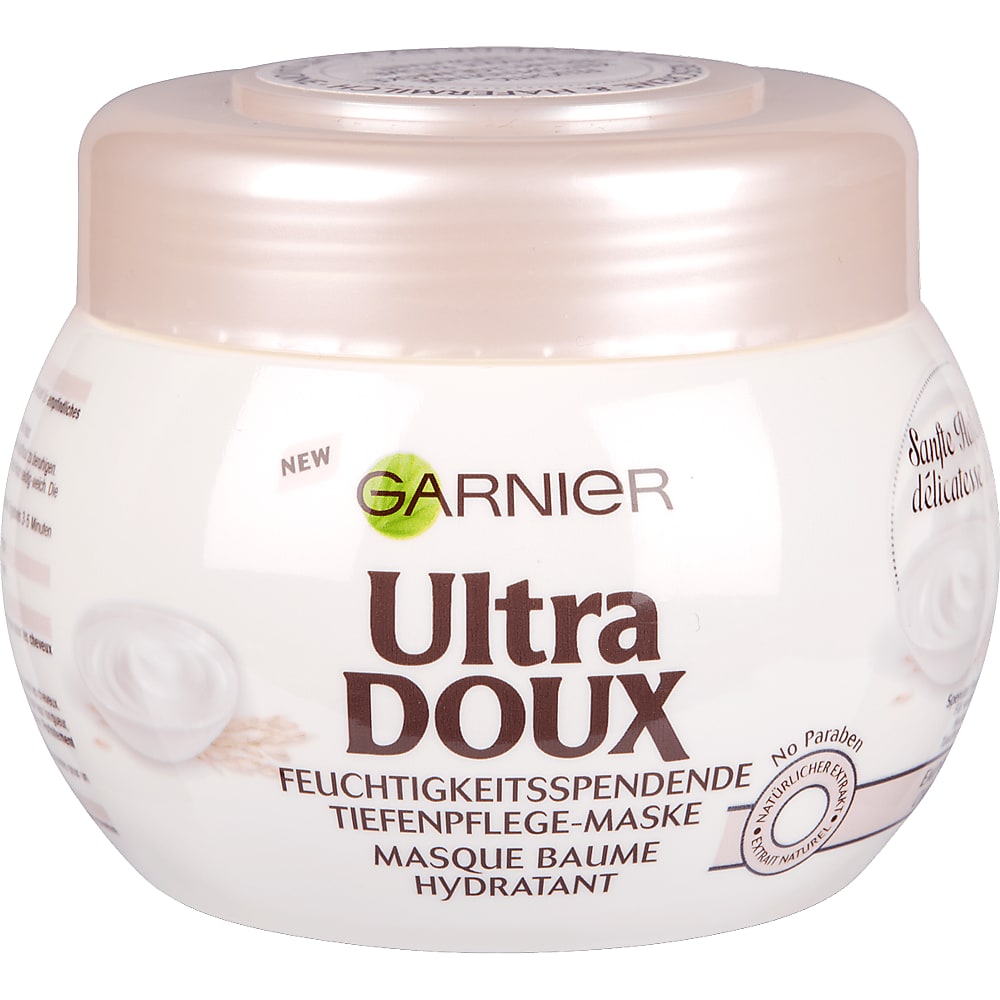 Garnier Ultra Doux · Moisturizing deep care mask · Rice cream and oat ...