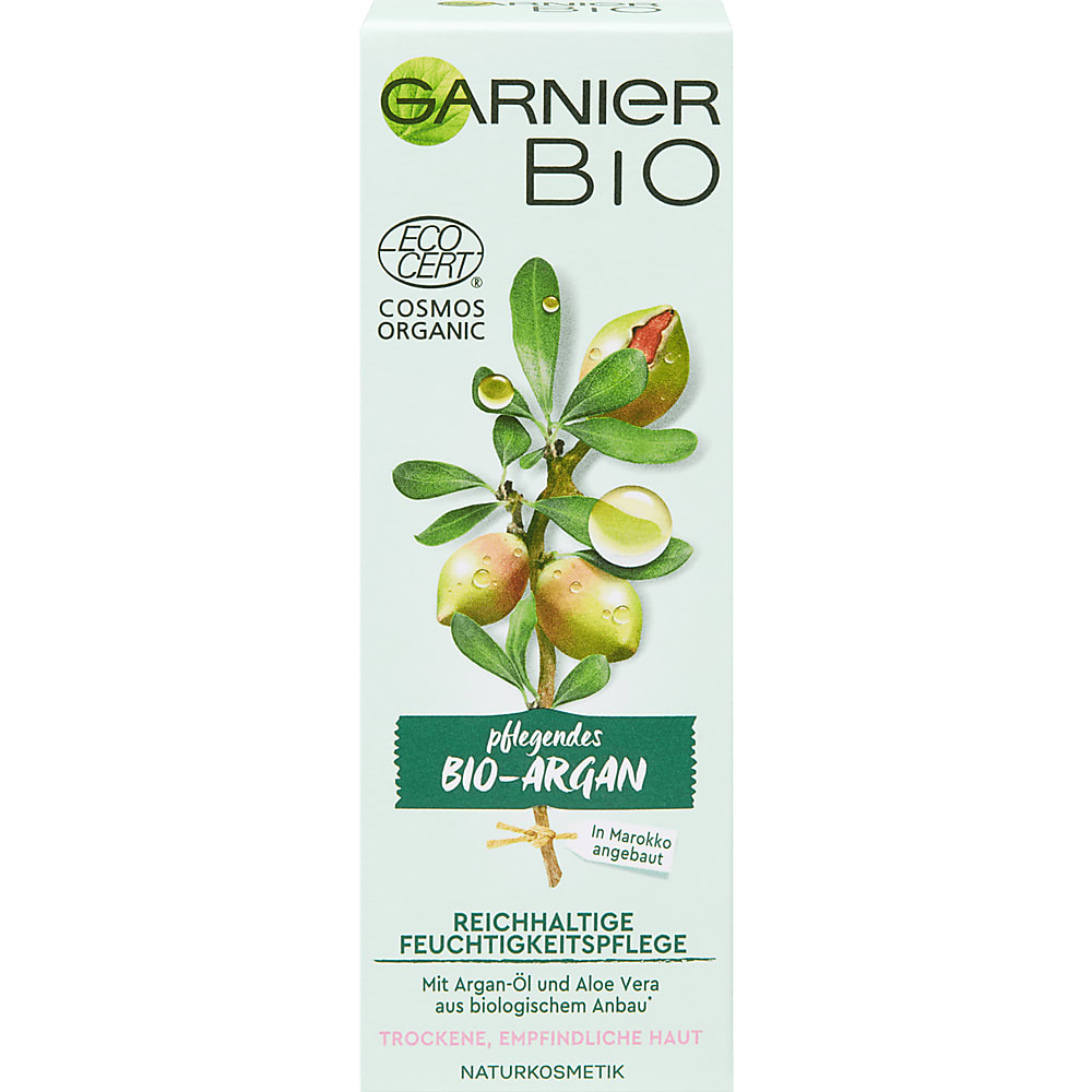 Garnier Bio · Rich moisturizing care · Organic - with argan oil • Migros