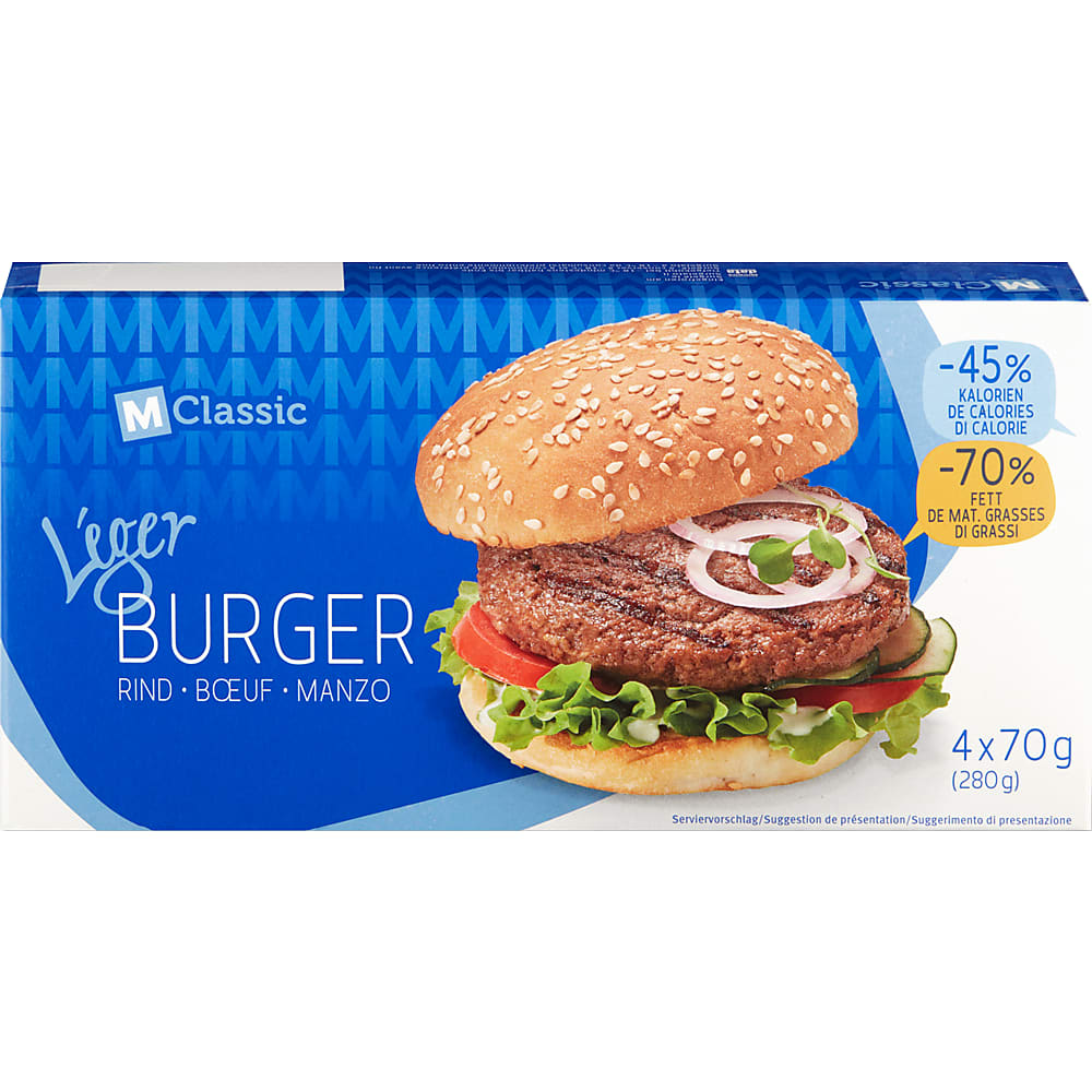 M-Classic Léger · Beef Burger • Migros