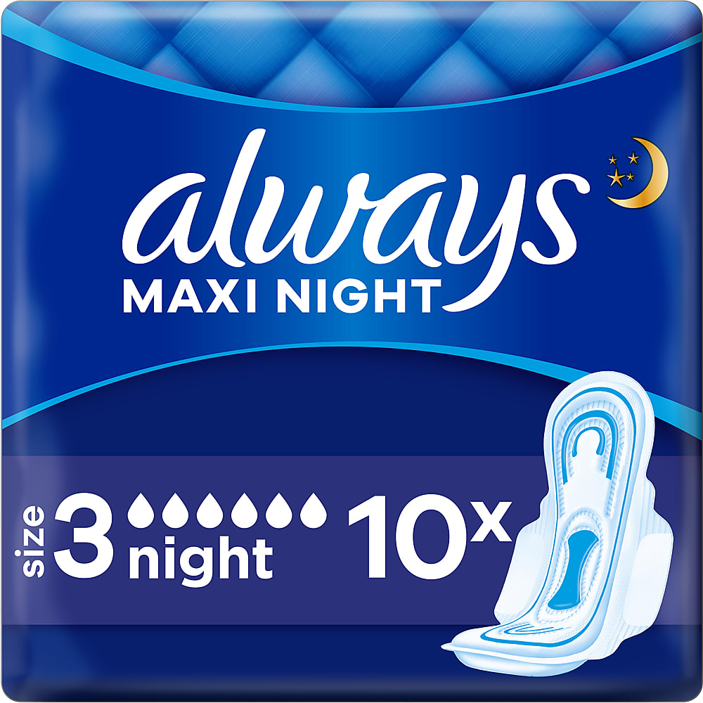 Always Maxi Night · Sanitary towels · With wings • Migros