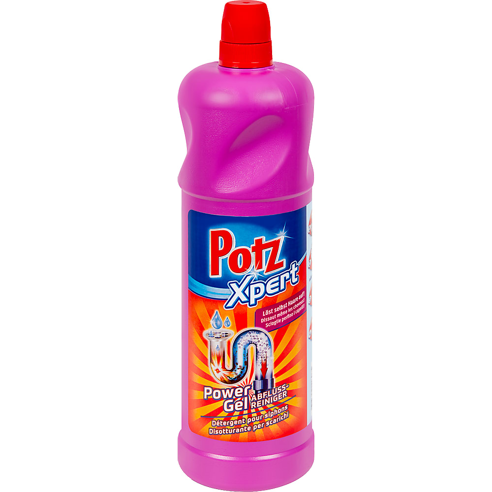 Potz Xpert · Drain cleaner · Power Gel • Migros
