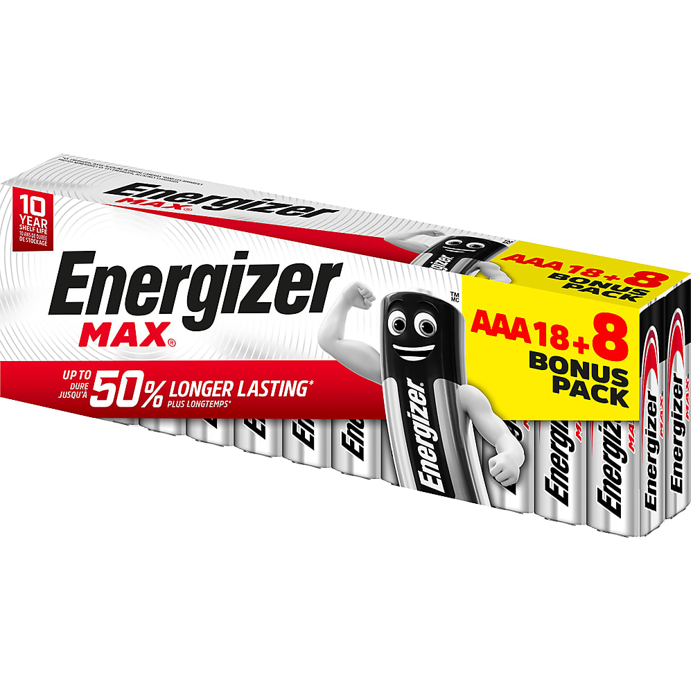 Energizer Max · AAA batteries · LR3 • Migros