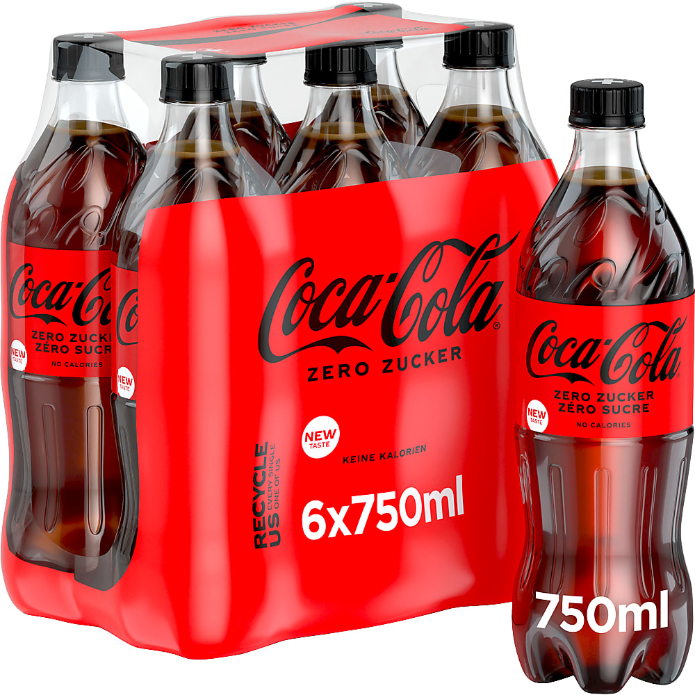 Coca-Cola Zero · Low-calorie caffeinated soft drink • Migros