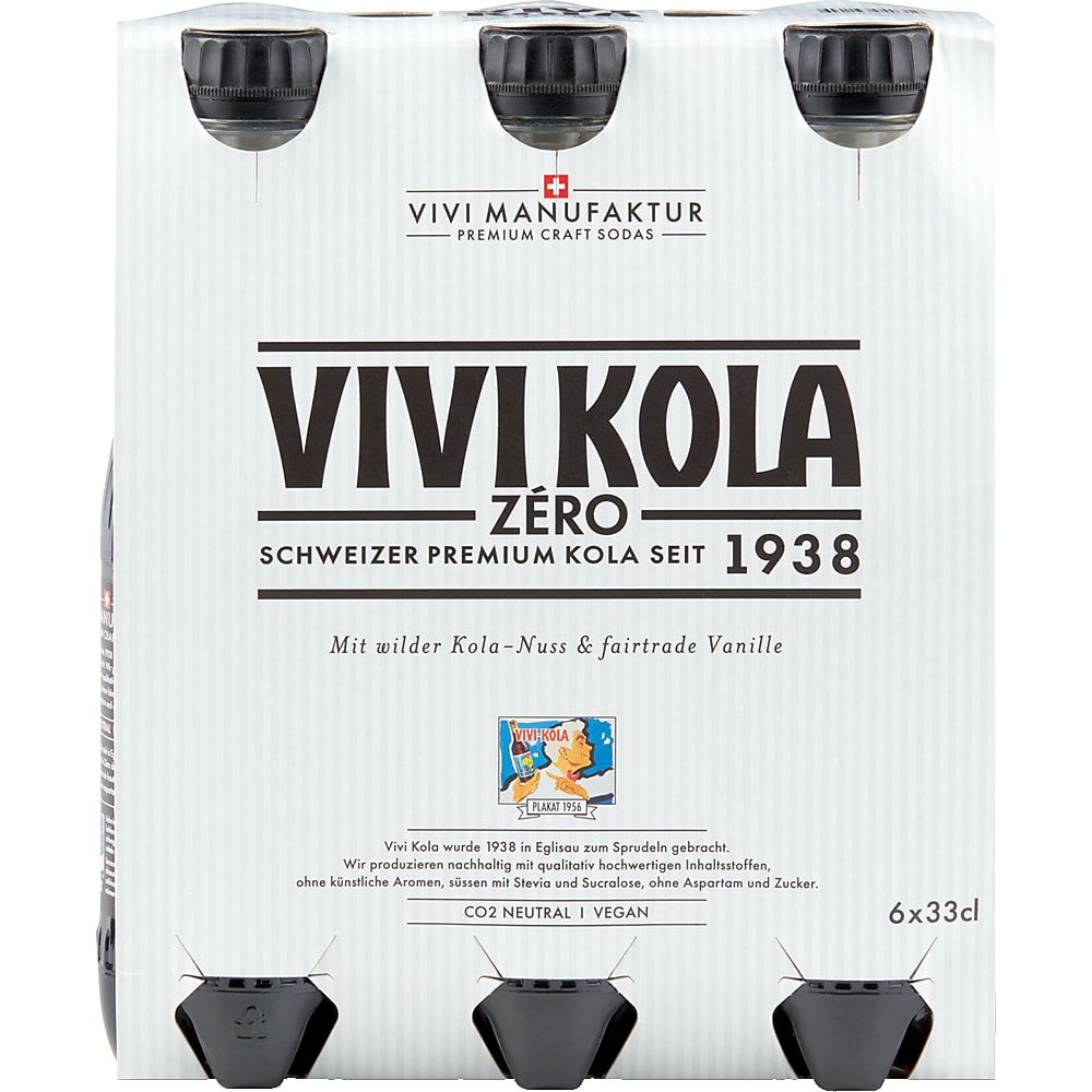 Vivi Kola Zero · Limonade à basse calories • Migros