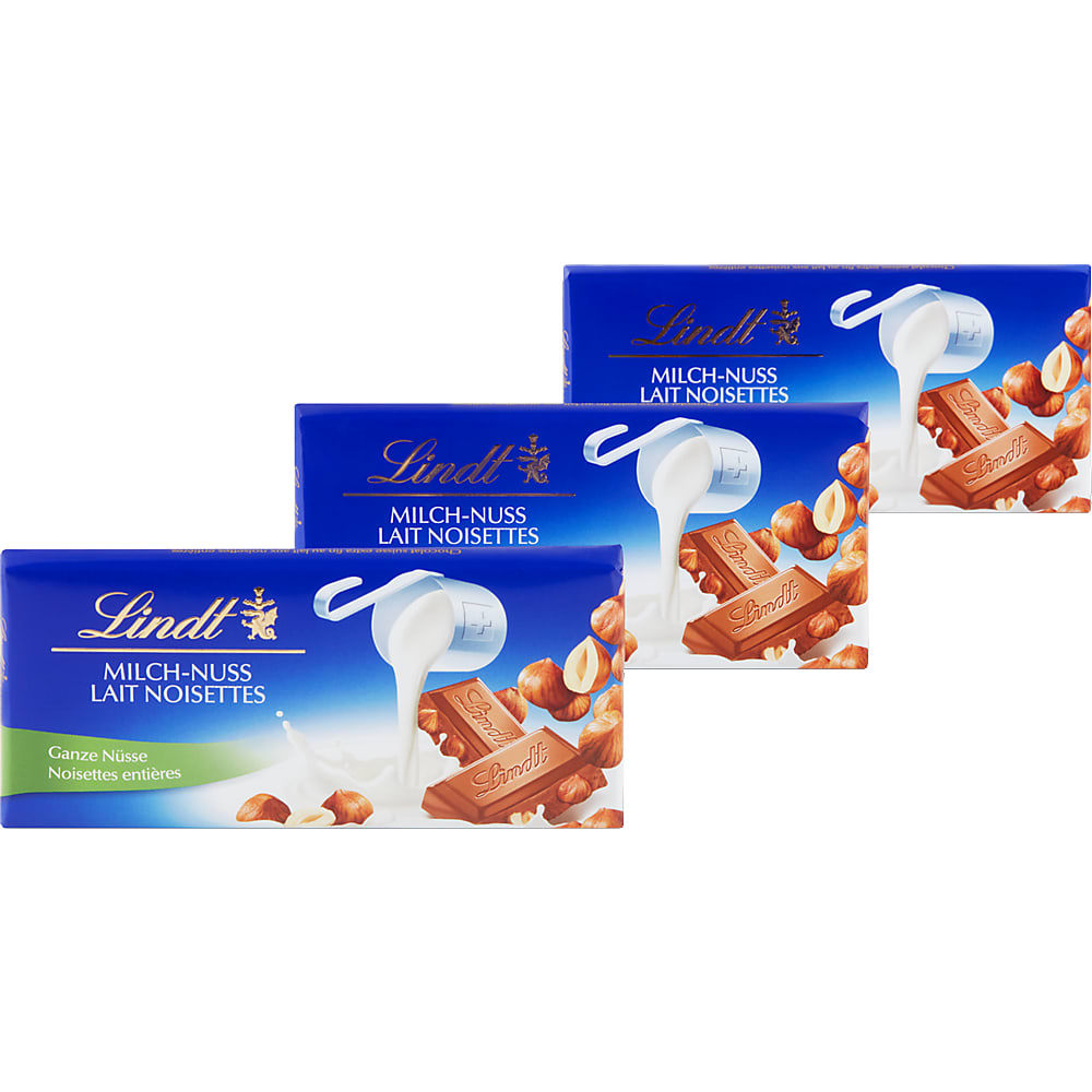 Lindt Lait - Noisettes · Tafelschokolade · Mit Milch und ganzen ...