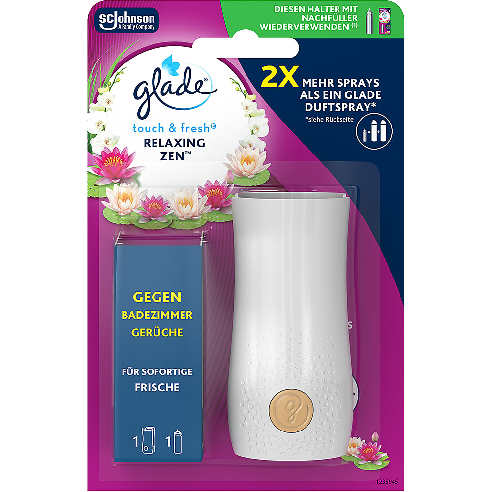 Glade Touch & Fresh · Stand & mini deodorant spray · Relaxing Zen • Migros