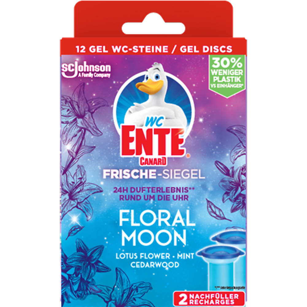 WC-Ente Canard Fresh Discs · WC discs - Refill · Floral Moon • Migros