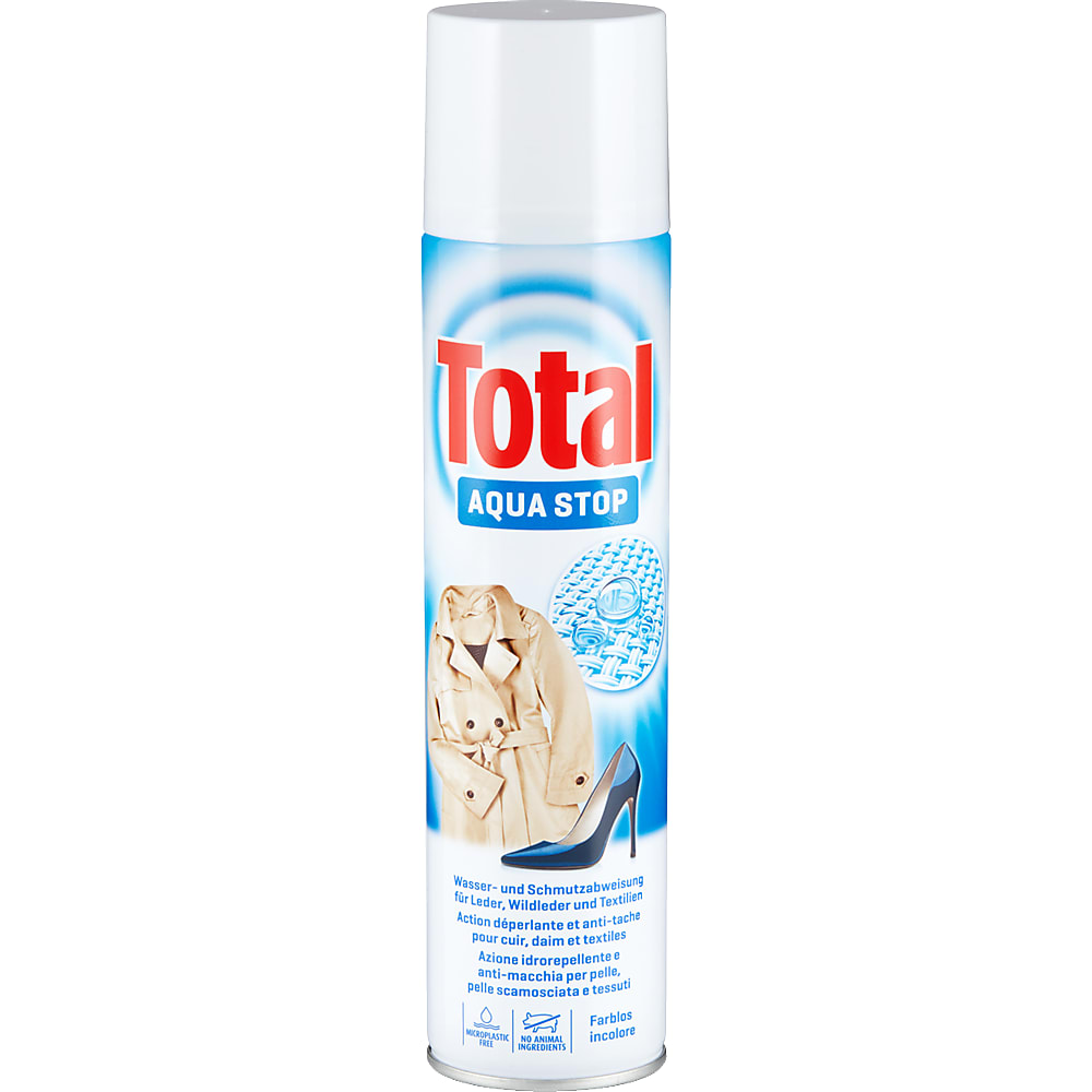 Total Aqua Stop · Waterproofing spray · Colourless • Migros