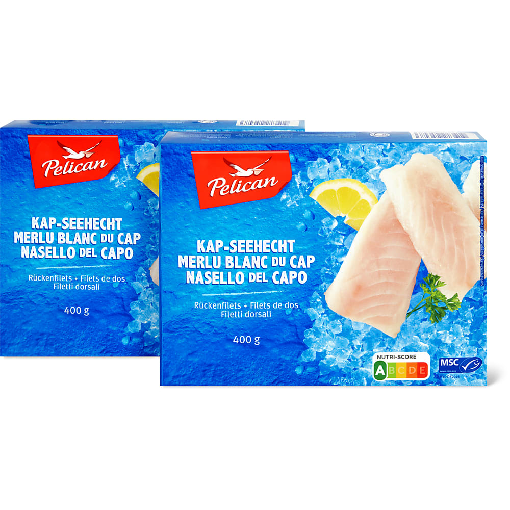 Pelican MSC · Cape hake back fillets · individually packaged • Migros