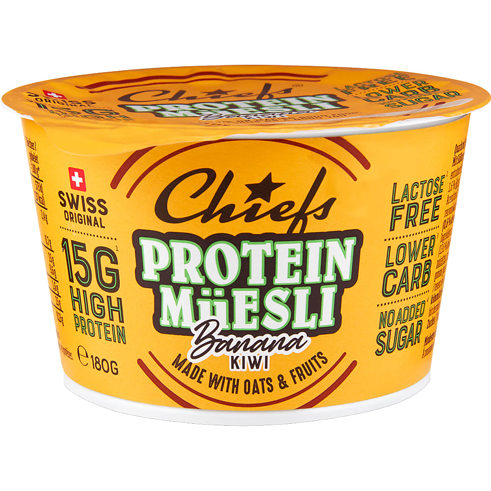 Chiefs · Protein pudding · Müesli Banana Kiwi • Migros