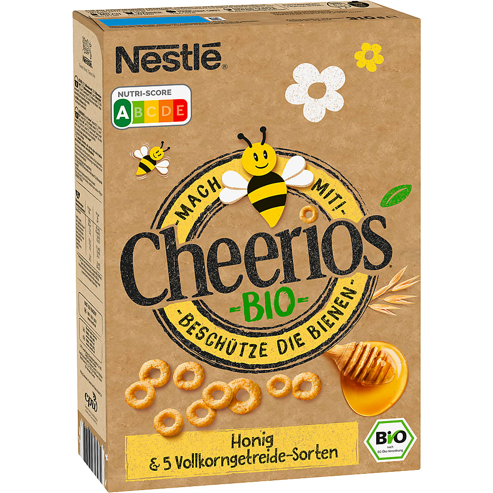 Cheerios · Bio Five wholegrain cereals and honey • Migros