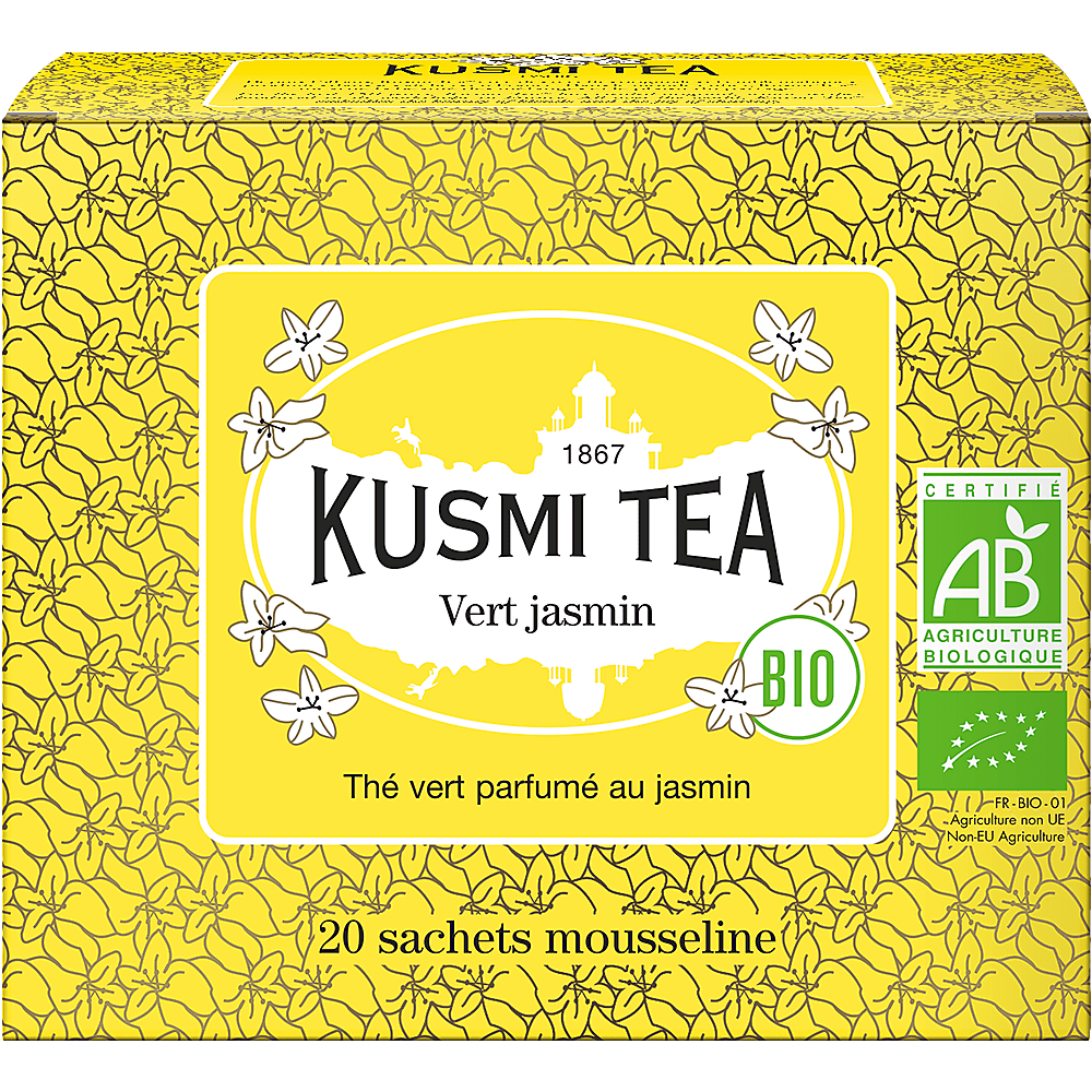 Kusmi Tea Vert Jasmin · Organic Green Tea · scented with jasmine • Migros