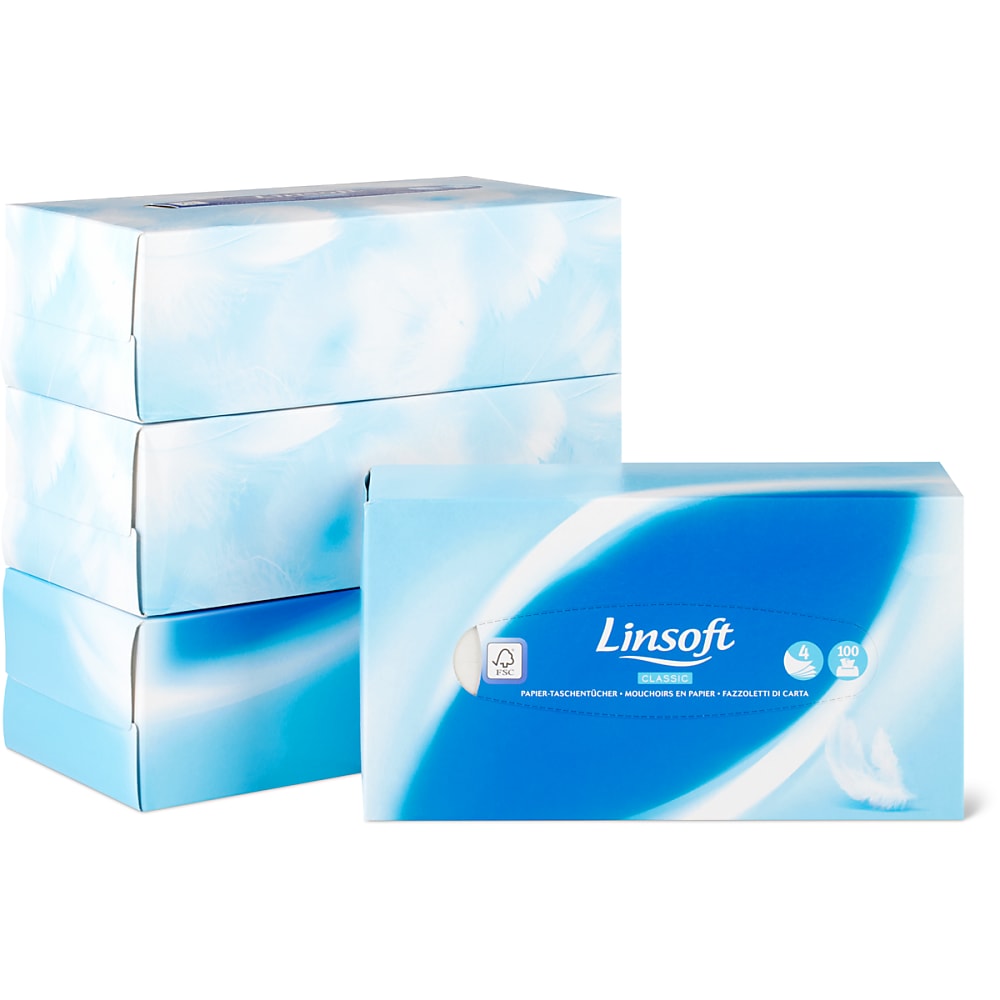 Linsoft Classic · Tissues · 4 x 100 sheets, 4 ply • Migros