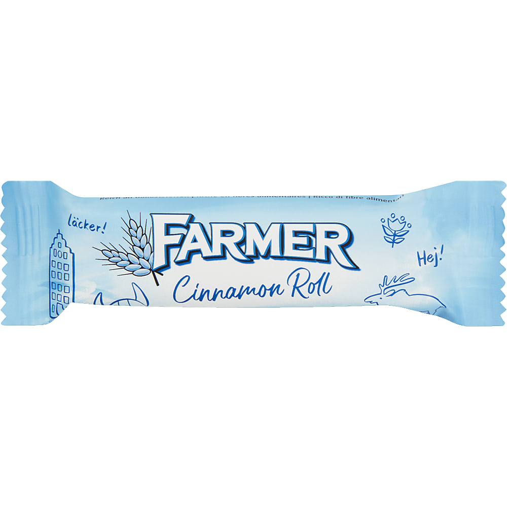 Farmer · Getreideriegel · Cinnamon Roll • Migros