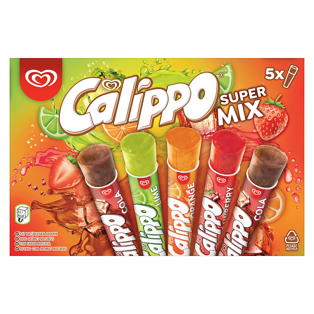 Lusso Calippo · Glace à l'eau · Super Mix • Migros
