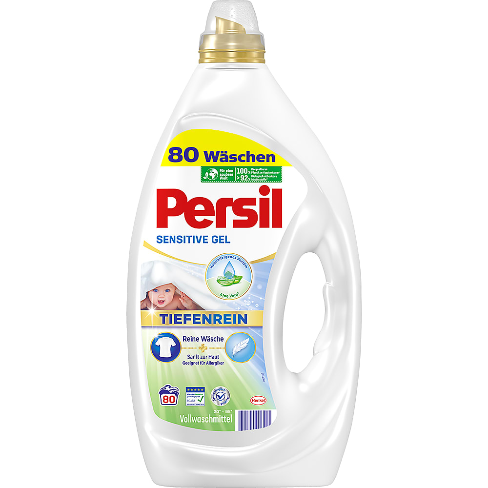 Achat Persil Sensitive · Lessive liquide · 80 lessives, gel, aloe vera ...