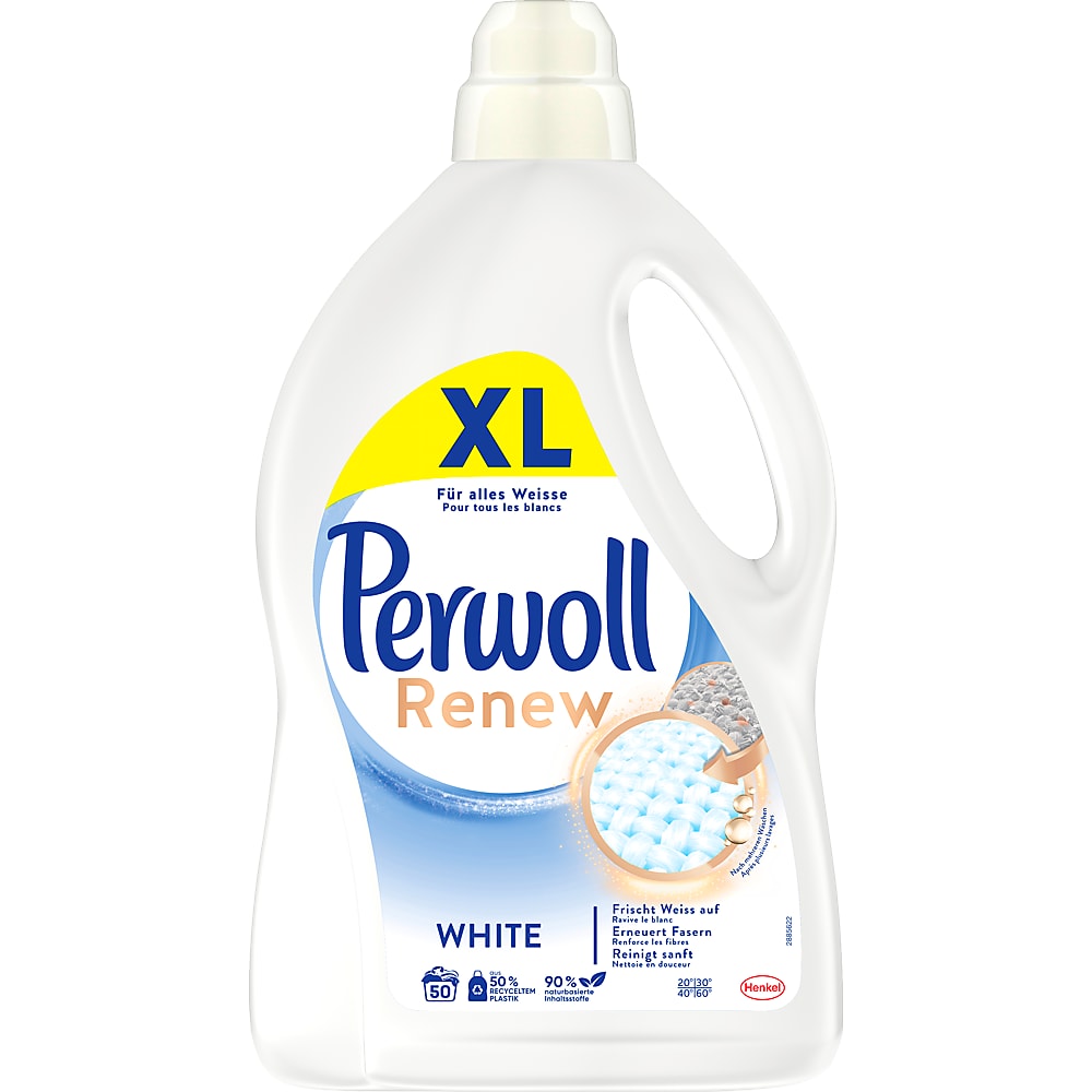 Perwoll Renew White · Flüssigwaschmittel · 50 Waschgänge, XL • Migros