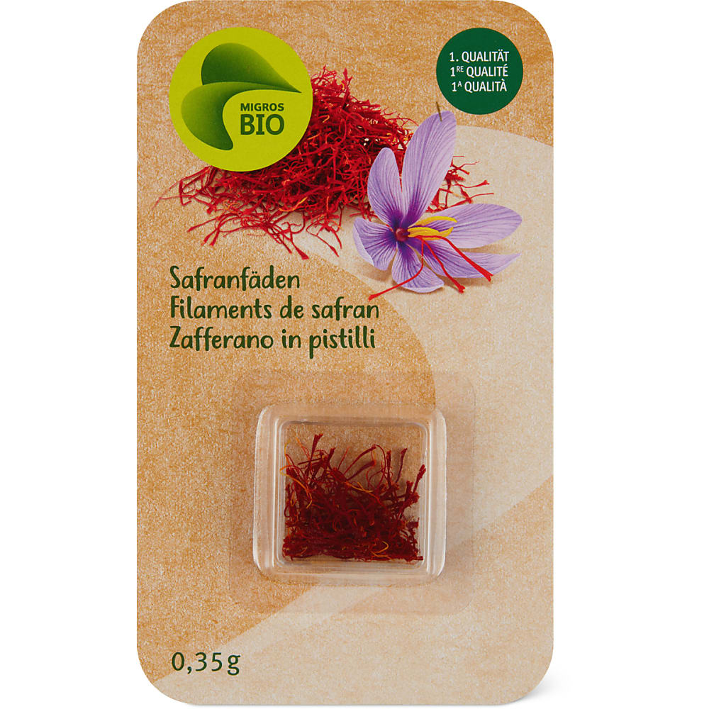 Migros Bio · filaments of saffron • Migros