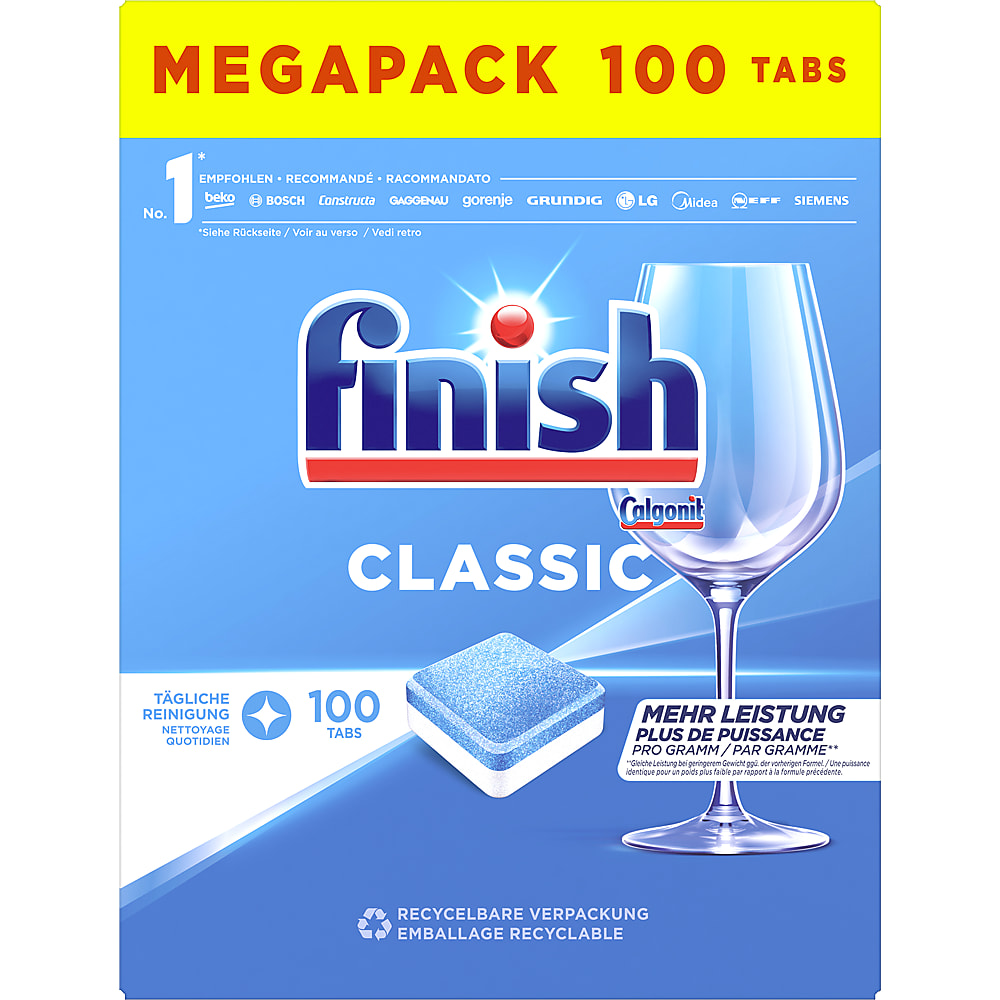 Finish Classic · Tablettes pour lave-vaisselle • Migros