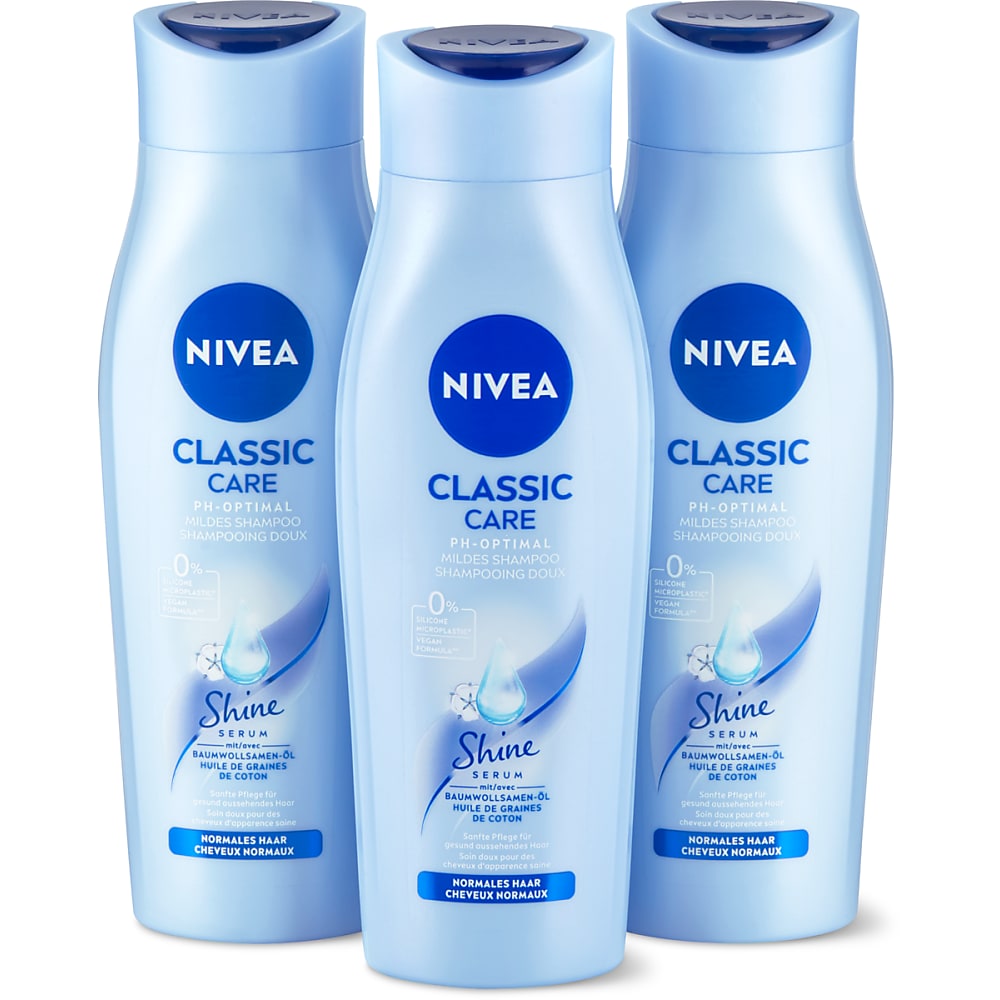 Nivea Classic Care · Care shampoo · with aloe vera & liquid keratin ...