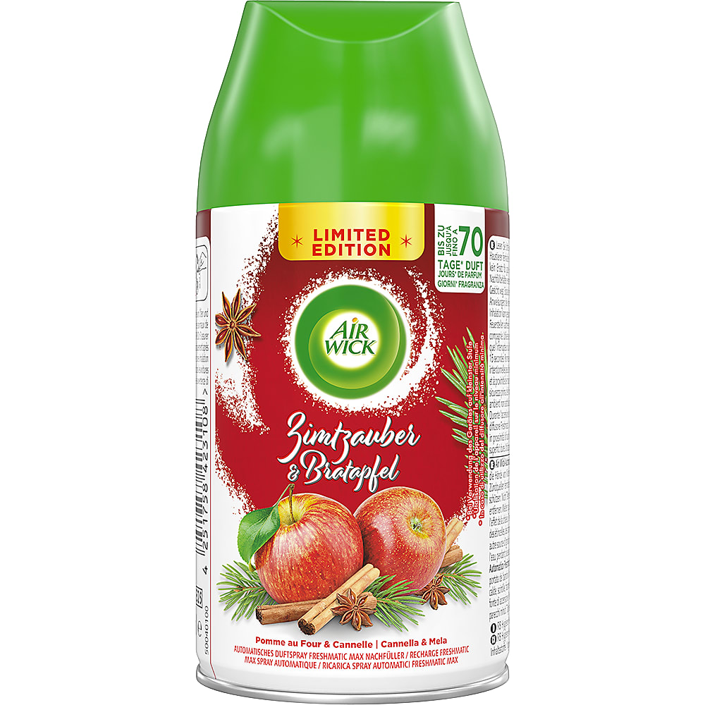 Air Wick · Duftspray Nachfüller für Zerstäuber Freshmatic · Zimtzauber & Bratapfel • Migros