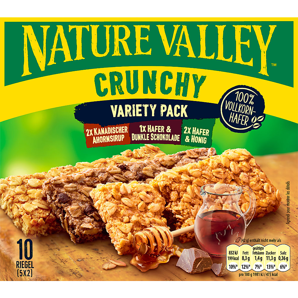 Nature Valley Crunchy · Barre croquante 3 variétés · Avoine & sirop d ...