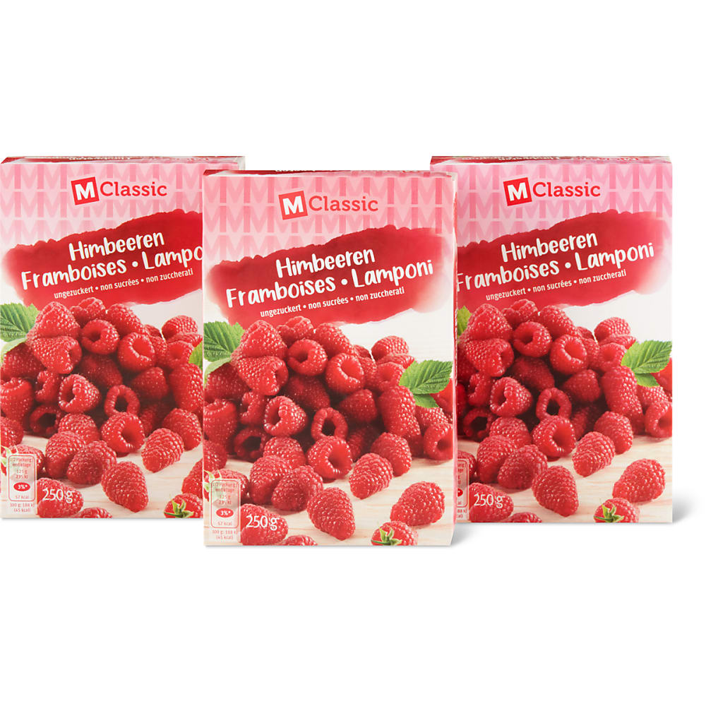 M-Classic · Framboises · non sucrées • Migros