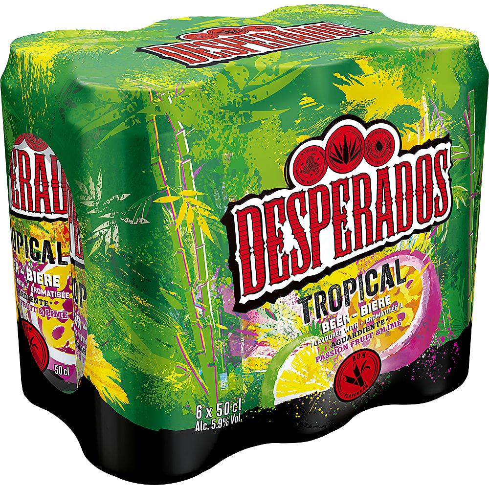 Desperados Tropical · Aromatisiertes Bier · Aguardiente, Passion Fruit ...