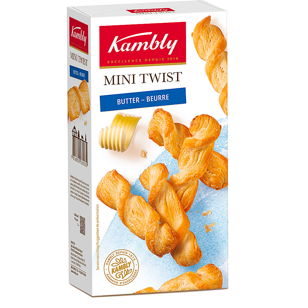 Kambly Mini-Twist · Puff pastries · with butter and salt • Migros Online