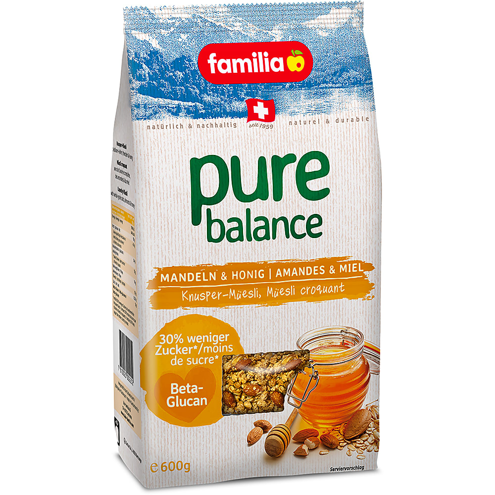 Familia Pure Balance · Wholemeal Crunchy Muesli · Almond & Honey / Beta ...