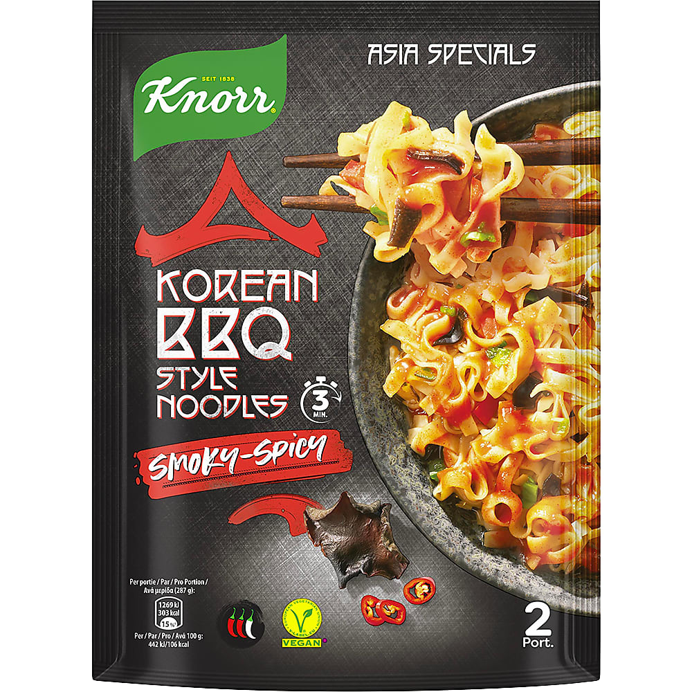 Knorr Asia Specials · Instant Nudel · Korean BBQ Smoky Spicy • Migros ...