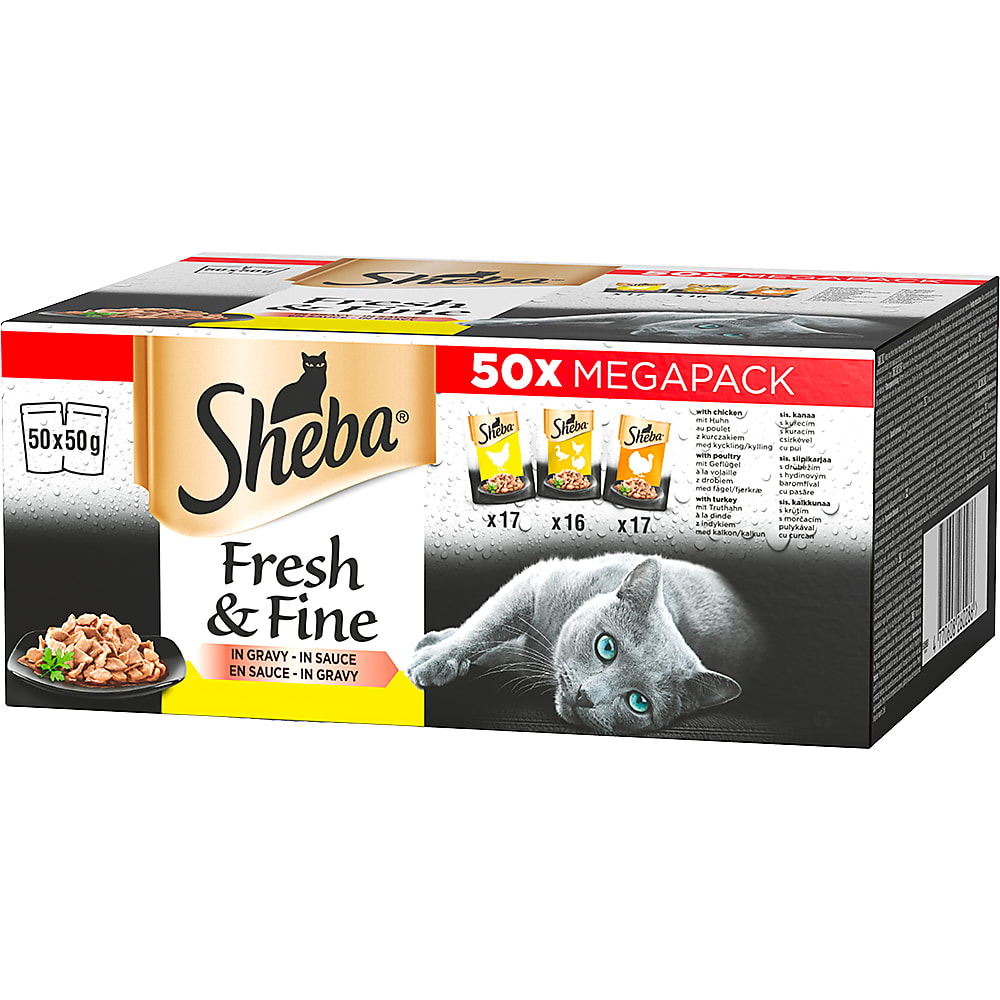 Sheba Fresh & Fine · sliced in sauce · Chicken, poultry, turkey • Migros