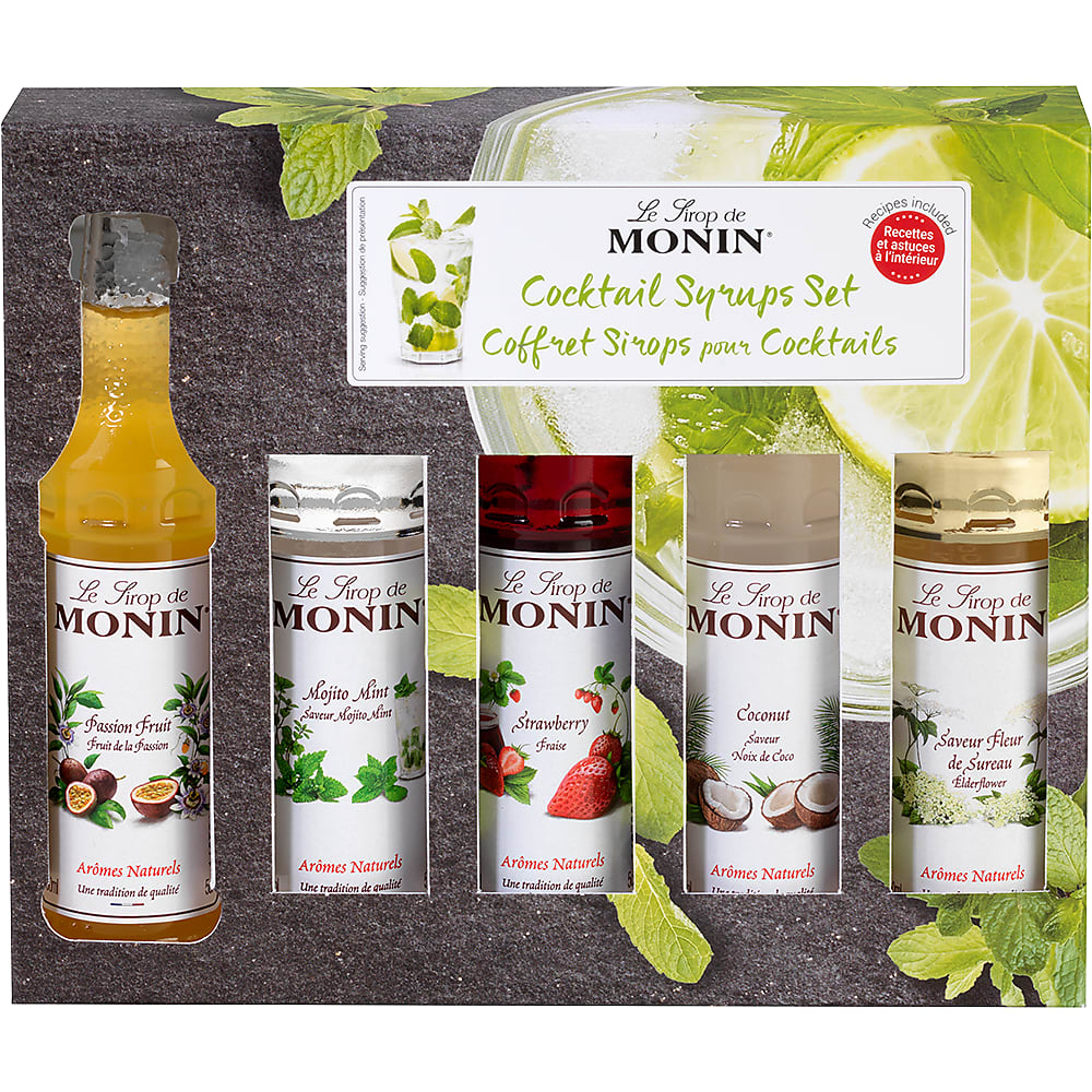 Monin · Set of Mini Cocktail Syrups · Passion Fruit, Mojito Mint ...