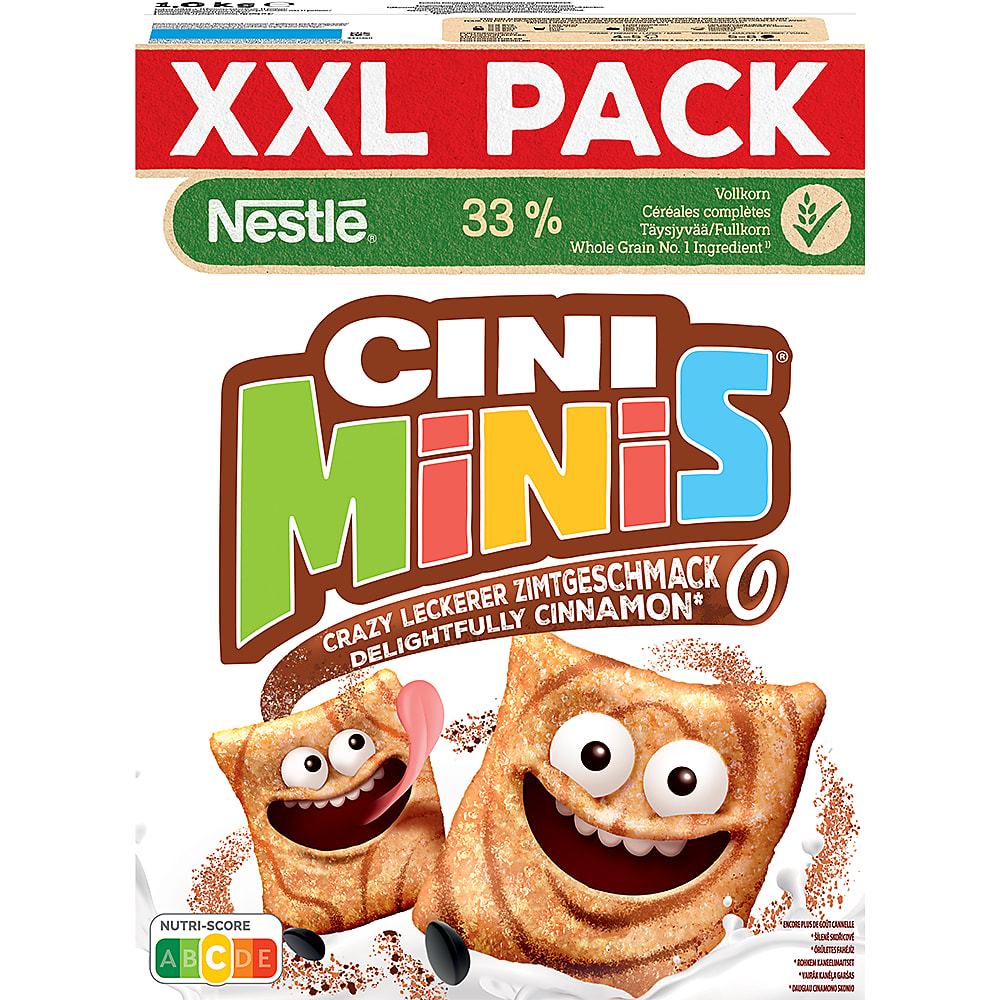 Cini Minis · Cereals made from whole wheat and rice, with cinnamon ...