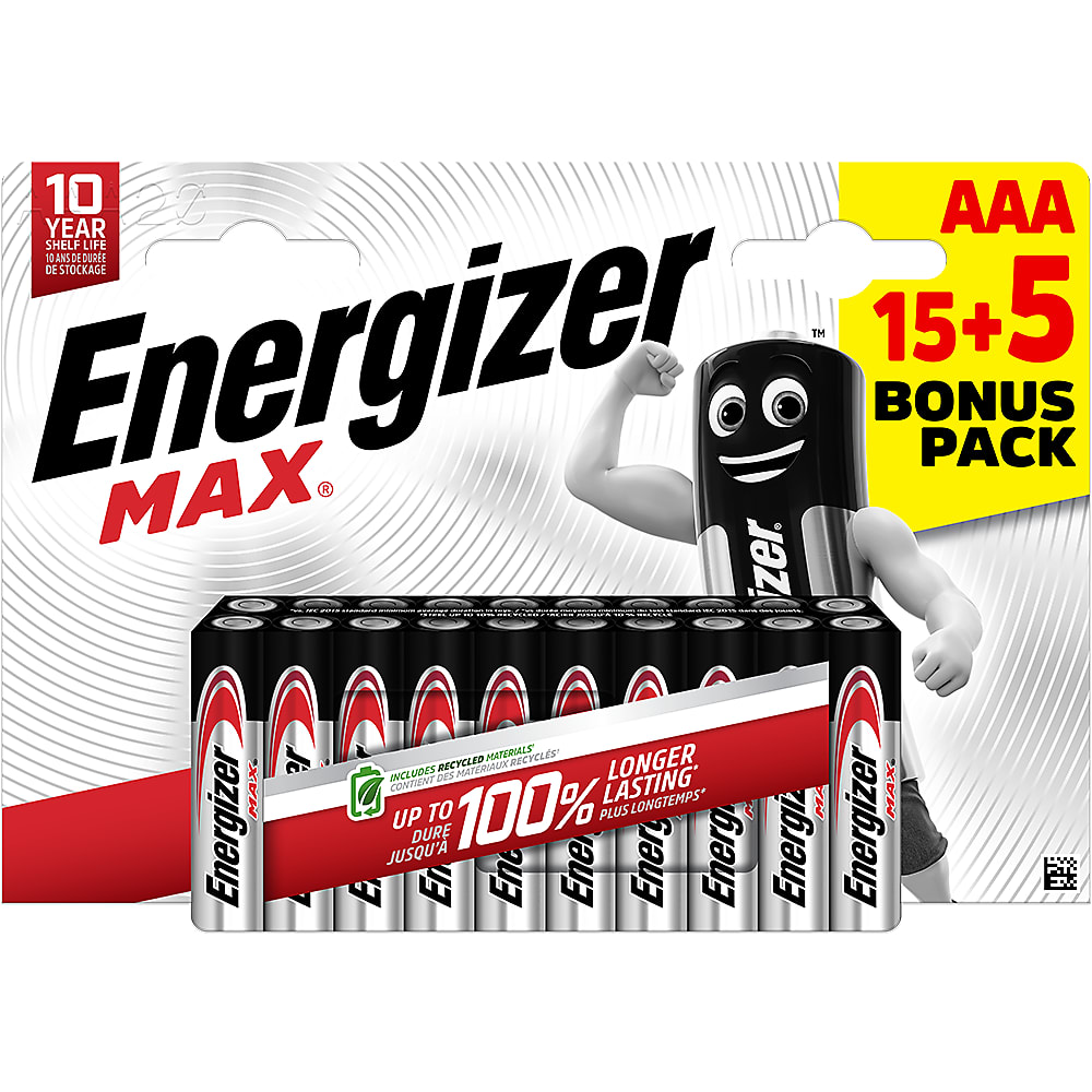 Energizer Max +Power Seal · 15x AAA batteries2. · LR3 - 1.5V • Migros