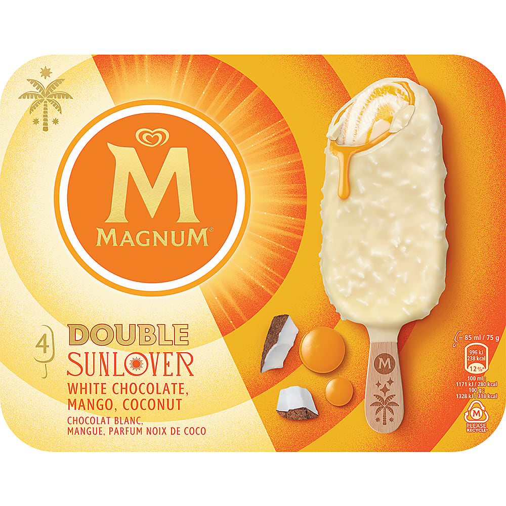 Magnum Double · Gelato alla panna · Sunlover • Migros