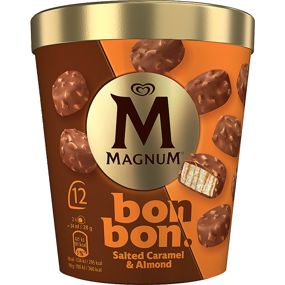 Magnum bonbon · Ice cream bites · Salted Caramel & Almond • Migros Online