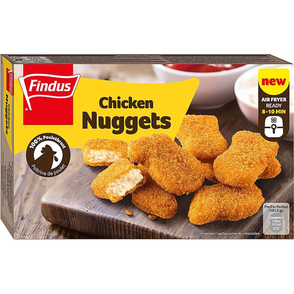 Findus · Chicken Nuggets · 100% poitrine de poulet • Migros Online