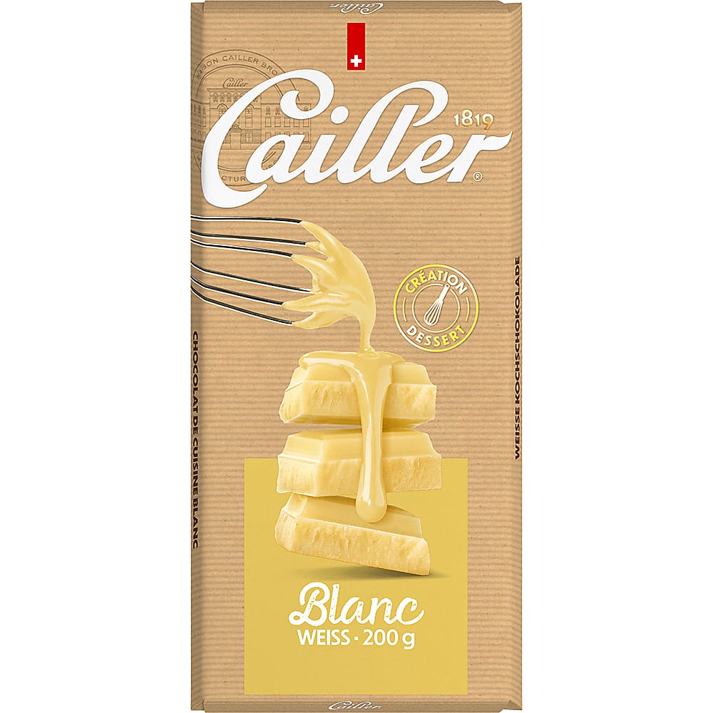 Cailler Dessert · cooking chocolate · White • Migros Online