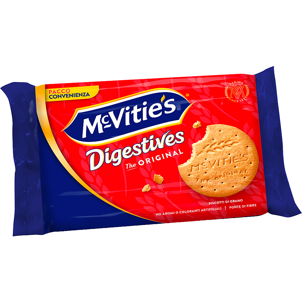 McVitie's · Tasty wheat flour biscuits · Riche in fiber • Migros