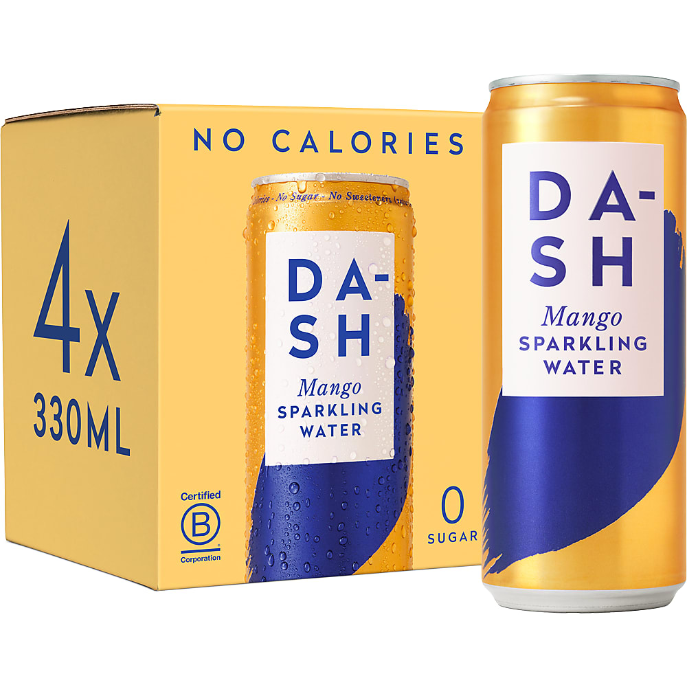 DASH Water · Flavoured sparkling water · Mango • Migros
