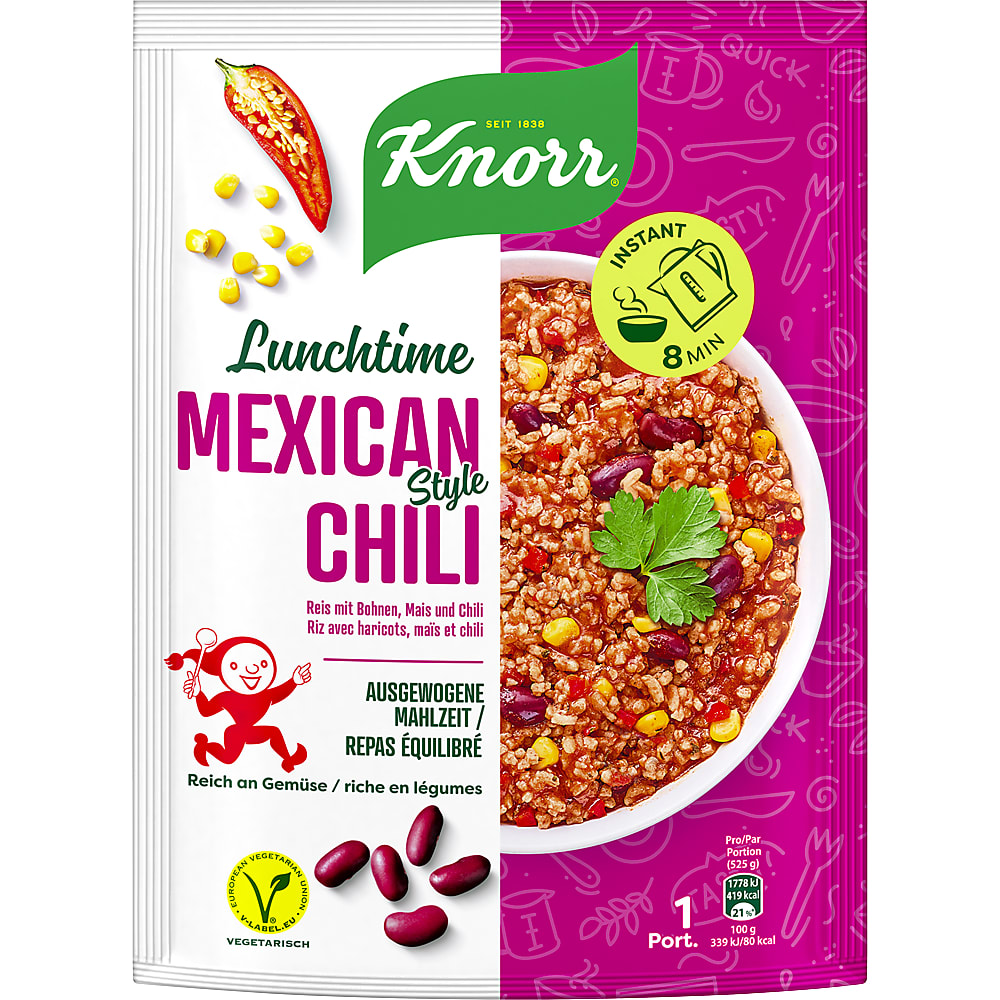 Knorr · rice with beans, corn and chilli · Mexican Style • Migros