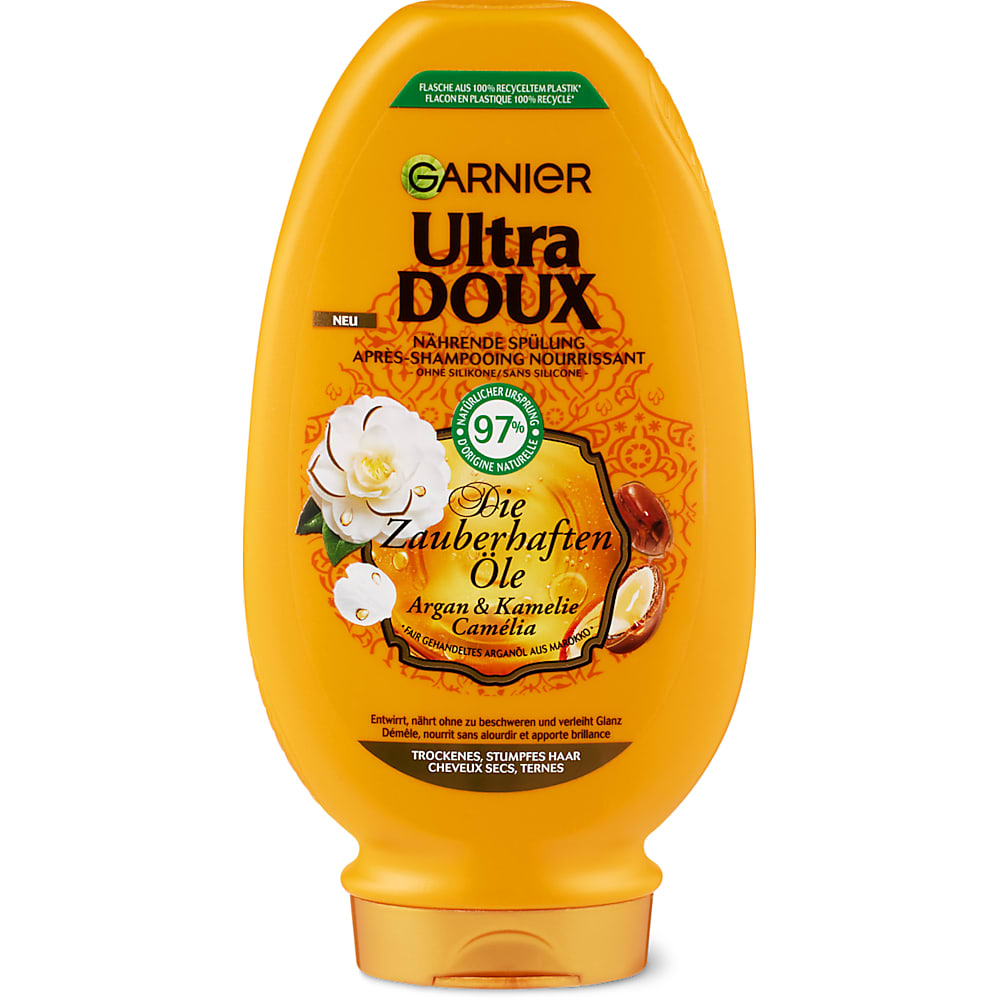 Garnier Ultra Doux · Nourishing conditioner · argan & camelia • Migros ...
