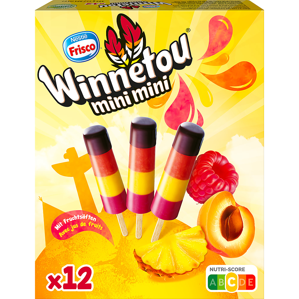 Frisco Winnetou mini mini · Glace à l'eau · ananas, framboise, abricot ...