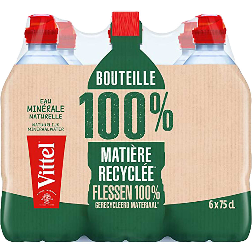 Vittel · Natural mineral water · Still - sport cap • Migros