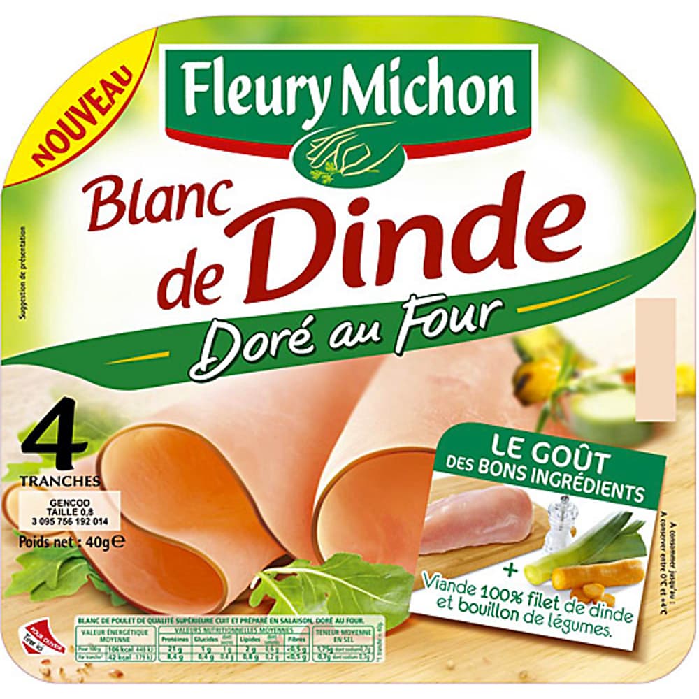 Fleury Michon · Blanc de dinde Cuit à l'étouffée • Migros Online