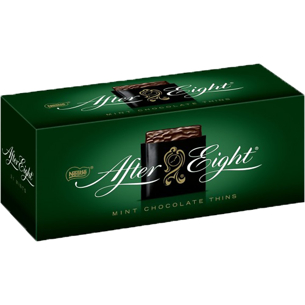 After Eight · Wafer-thin dark chocolate with peppermint cream filling ...