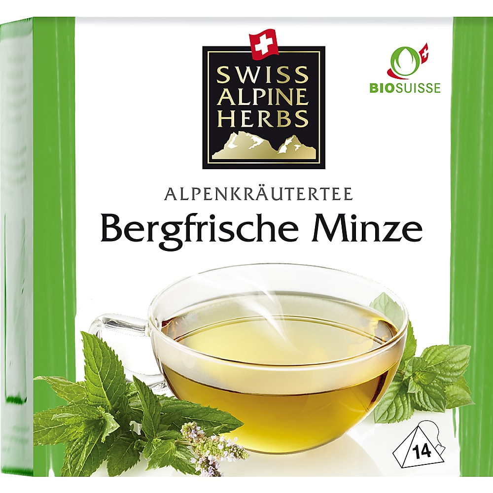 Swiss Alpine Herbs · Infusion Bio · Menthe des sommets • Migros Online