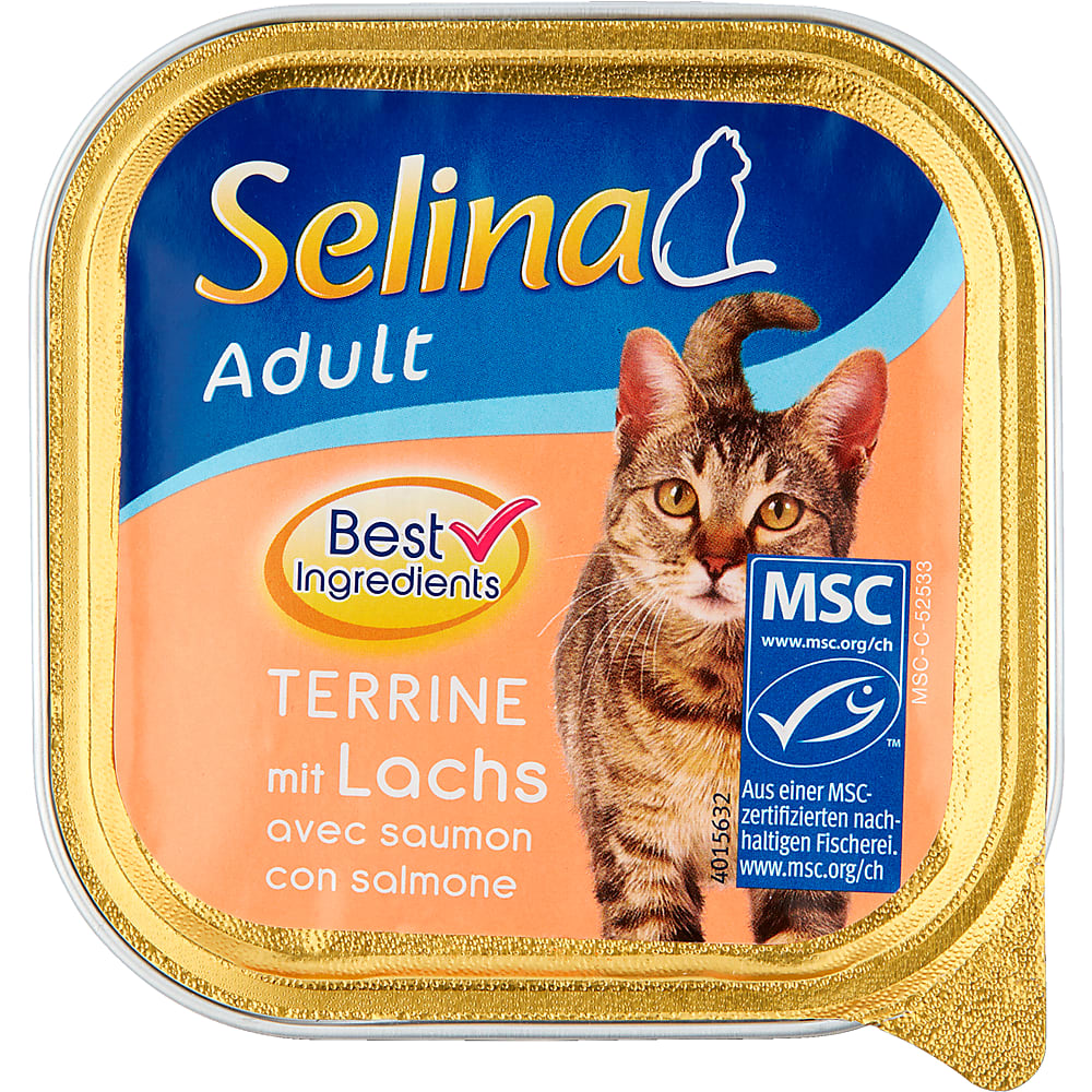 Selina Adult · Wet cat food · salmon • Migros