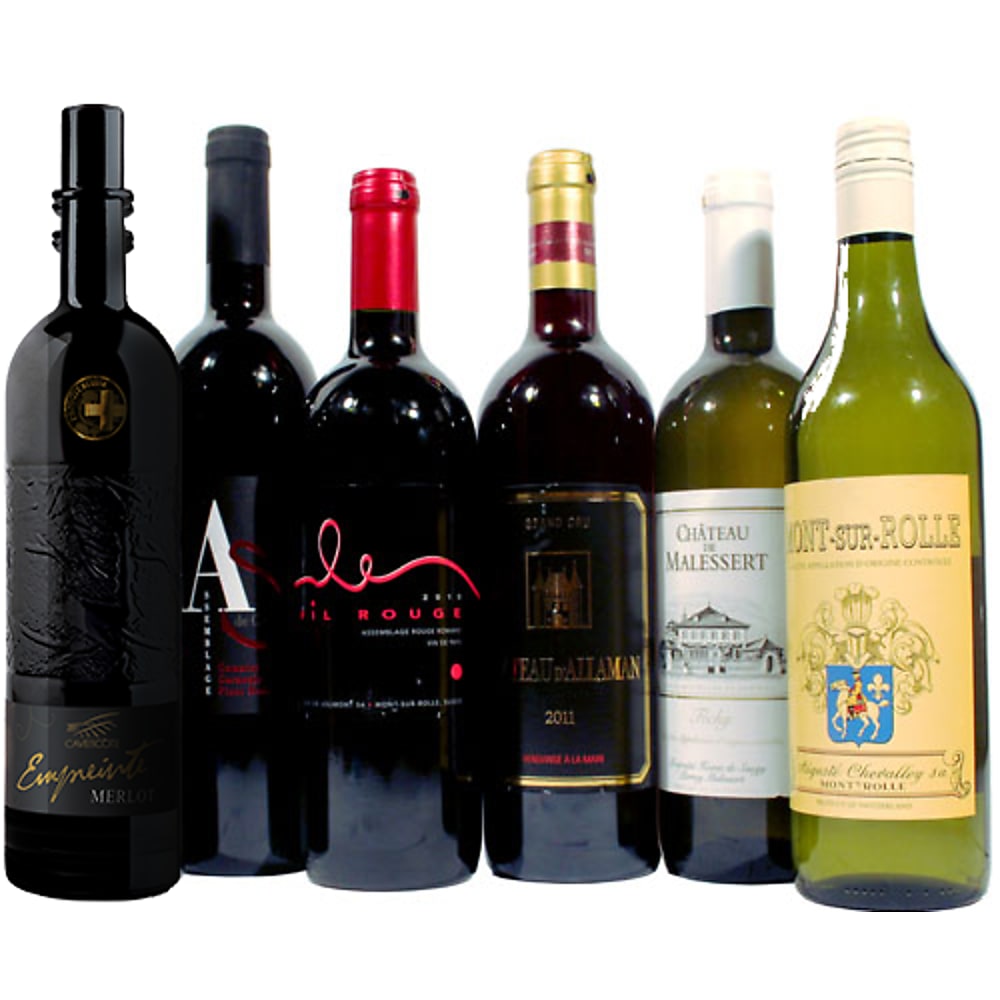 Carton de dégustation de vin blanc et rouge · Vaud - Suisse • Migros Online